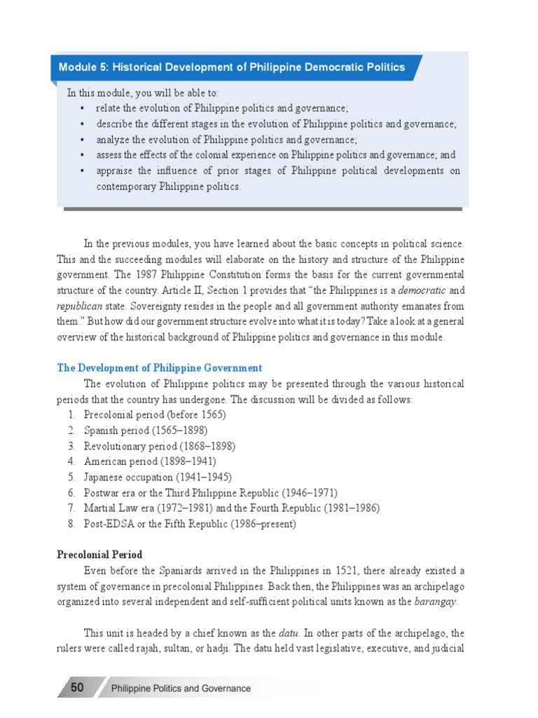 Evolution of Phil Pol | PDF