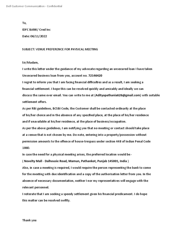 Preferred Location - IDFC | PDF