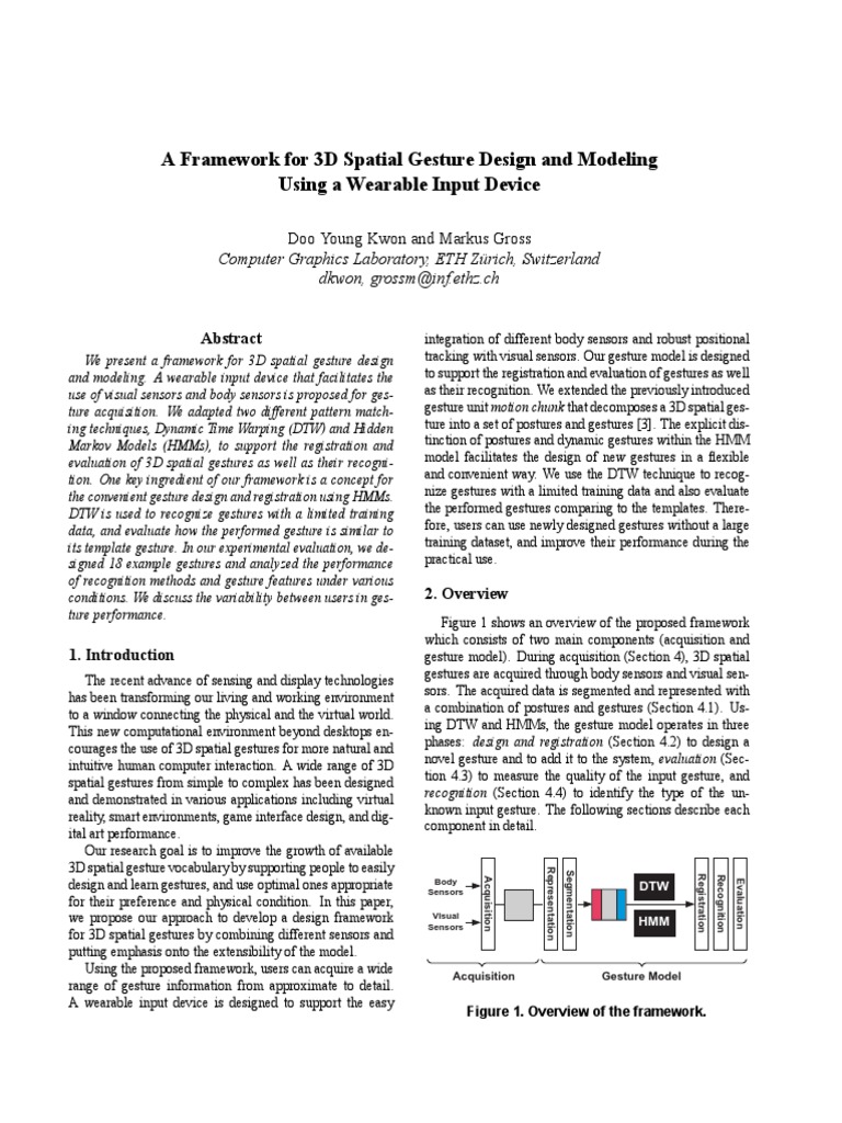 A Framework For 3d Spatial Gesture Design And Modeling Using A Wearable Input Device Pdf