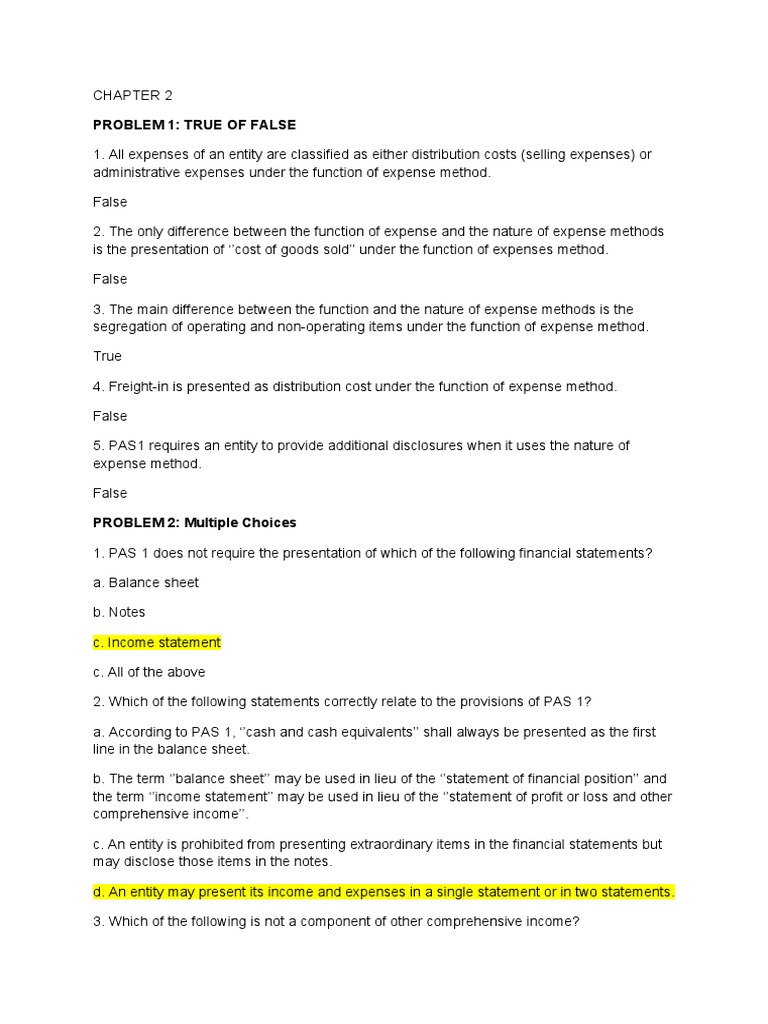Chapter 2 | PDF | Expense | Equity (Finance)