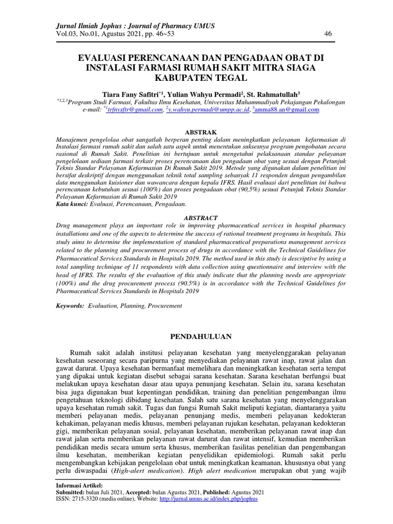 Evaluasi Perencanaan Dan Pengadaan Obat | PDF | Kesehatan Holistik | Sains & Matematika