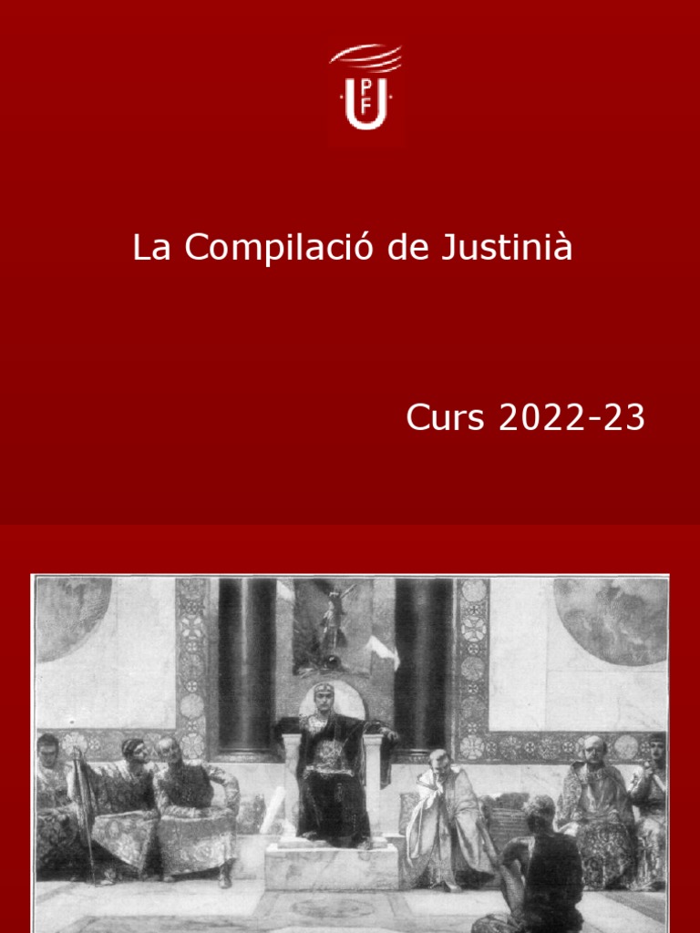 La Compilacio de Justinia 2022-23 | PDF