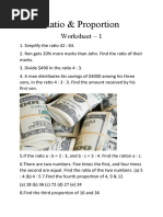 Ratio Simplifying Textbook Exercises Answers | PDF