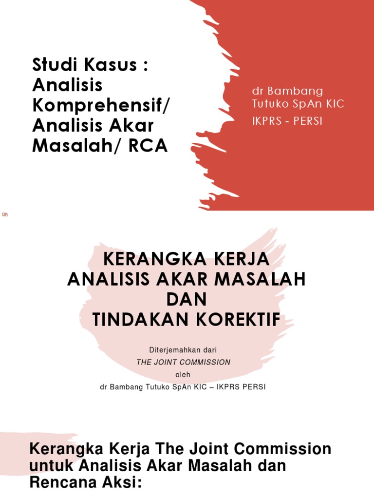 Studi Kasus - Analisis Komprehensif - Analisis Akar Masalah RCA | PDF
