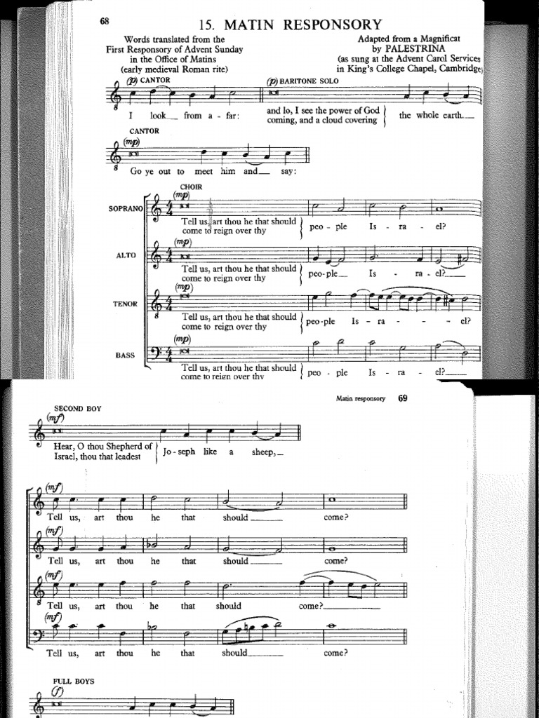 Matin Responsory - Palestrina | PDF