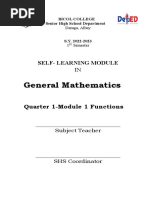 Gen Math Week 1 Module 1 | PDF | Function (Mathematics) | Exponentiation
