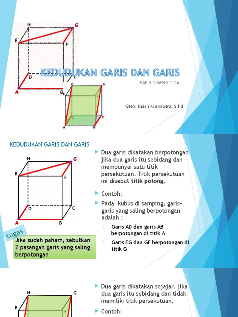 Dimensi 3 Kedudukan Garis N Garis 2003 | PDF