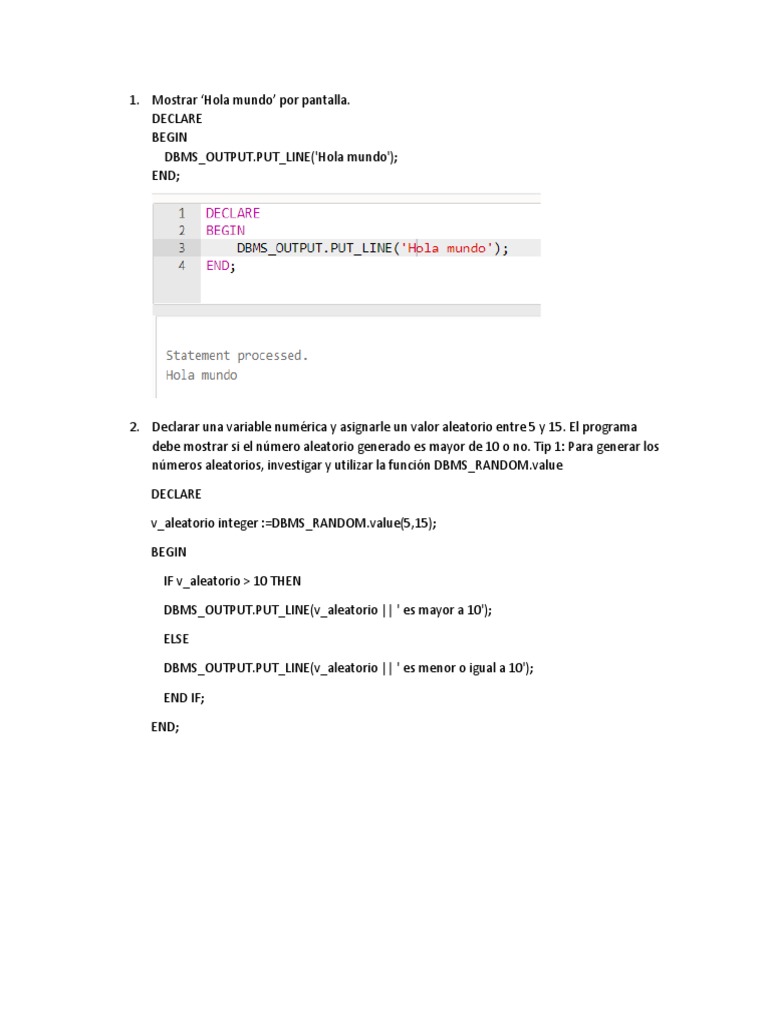 Taller PL-SQL NH | PDF