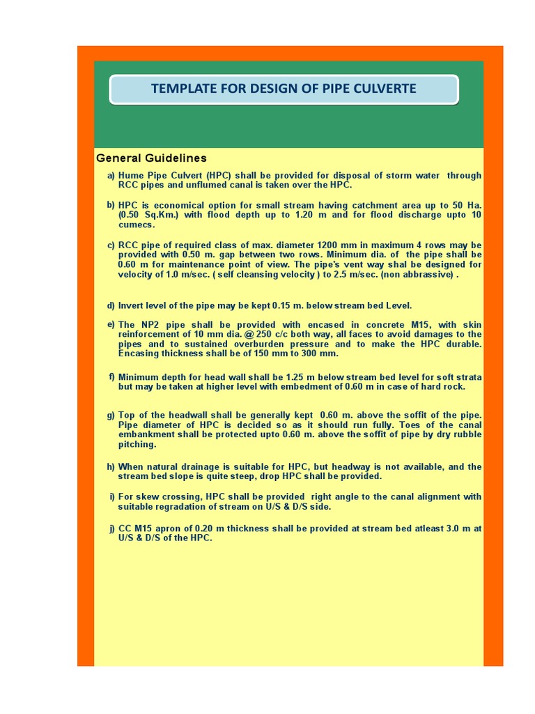 HPC Template Revised Final 310518 | PDF | Discharge (Hydrology) | Civil ...