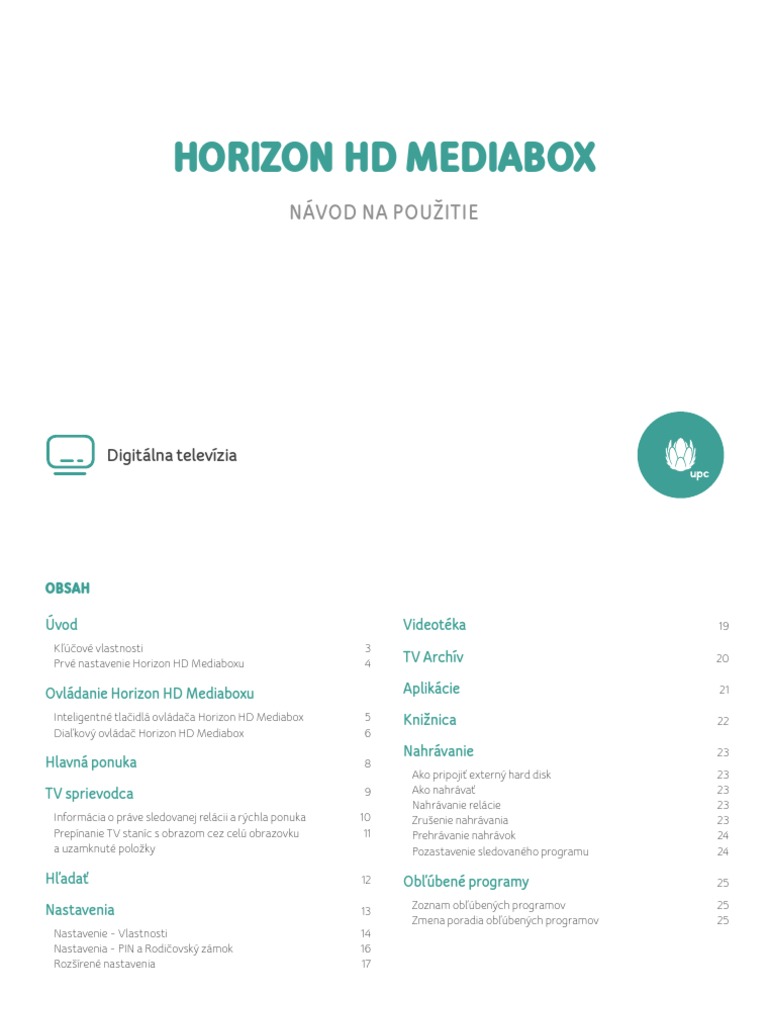 Upc Horizon 190711 | PDF