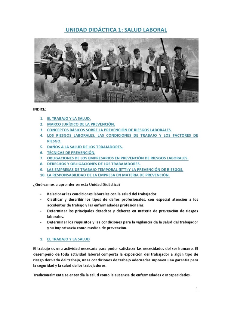 Ut1.prl. Conceptos Básicos. Mejor Prevenir Que Curar | PDF