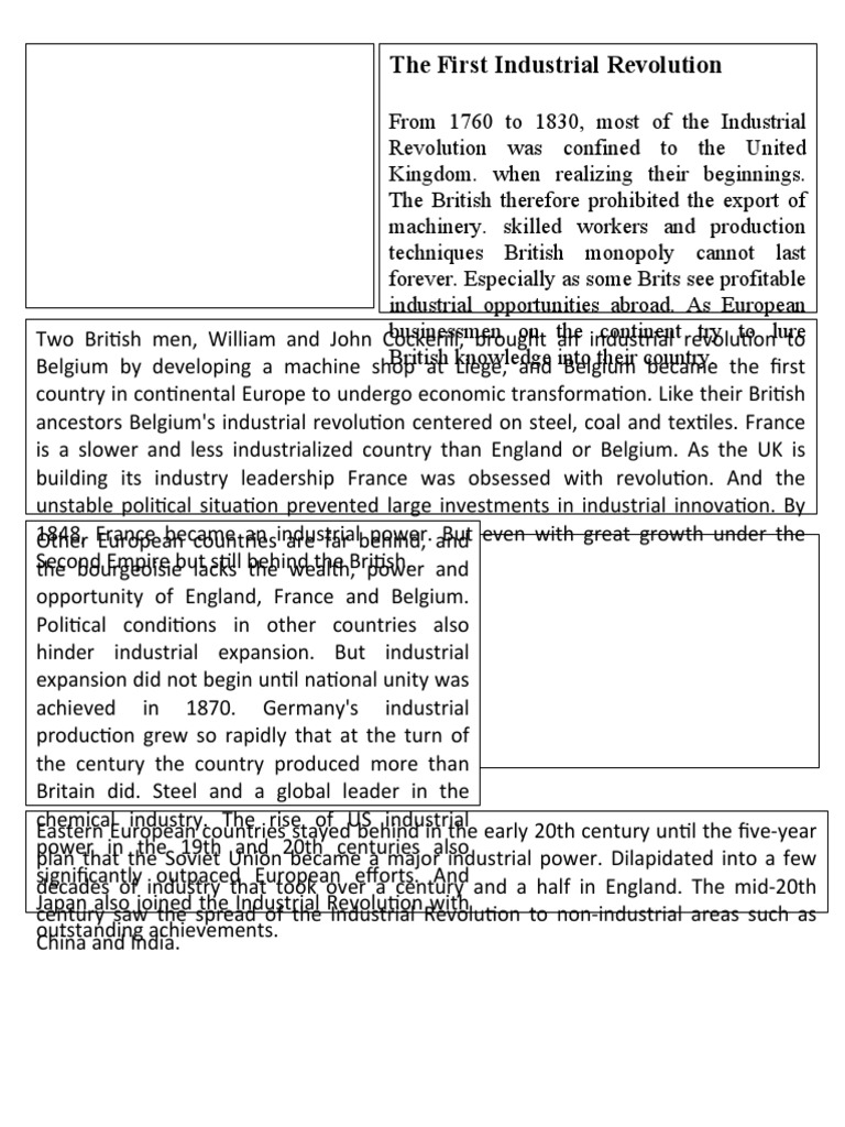 1st - 2nd | PDF | Industrial Revolution | United Kingdom