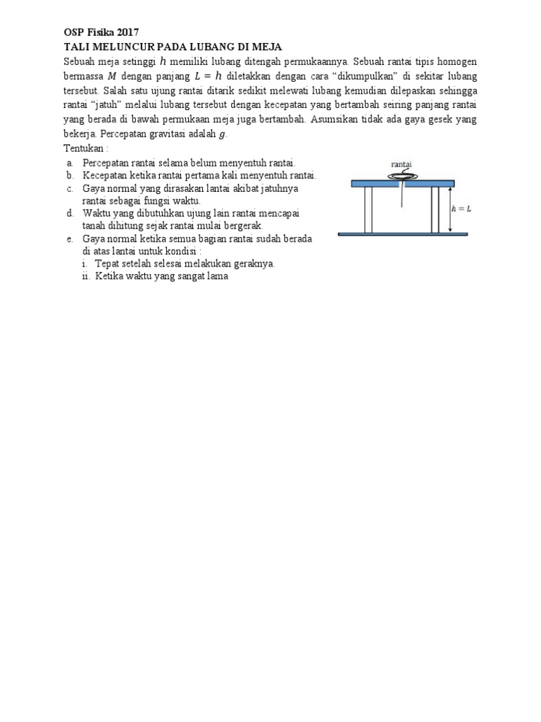 Gerakan Rantai di Lubang Meja | PDF