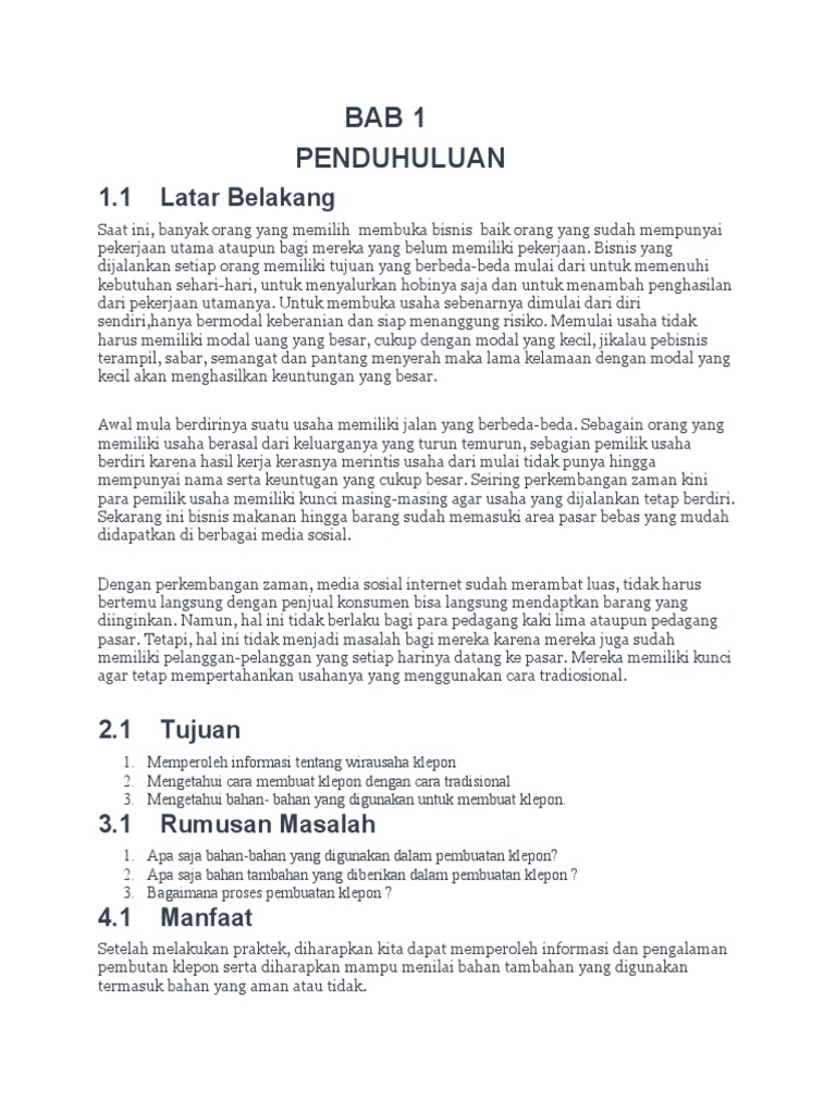 Bab 1 | PDF