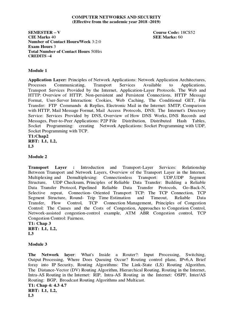 Computer Networks-Module 1-Notes-Updated 221030 175249 | PDF