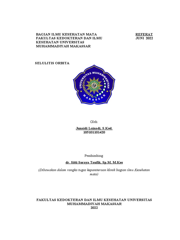 Selulitis Orbita: Panduan Klinis | PDF | Sains & Matematika