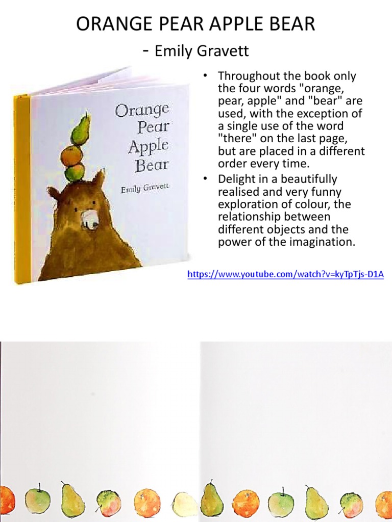 Orange Pear Apple Bear | PDF