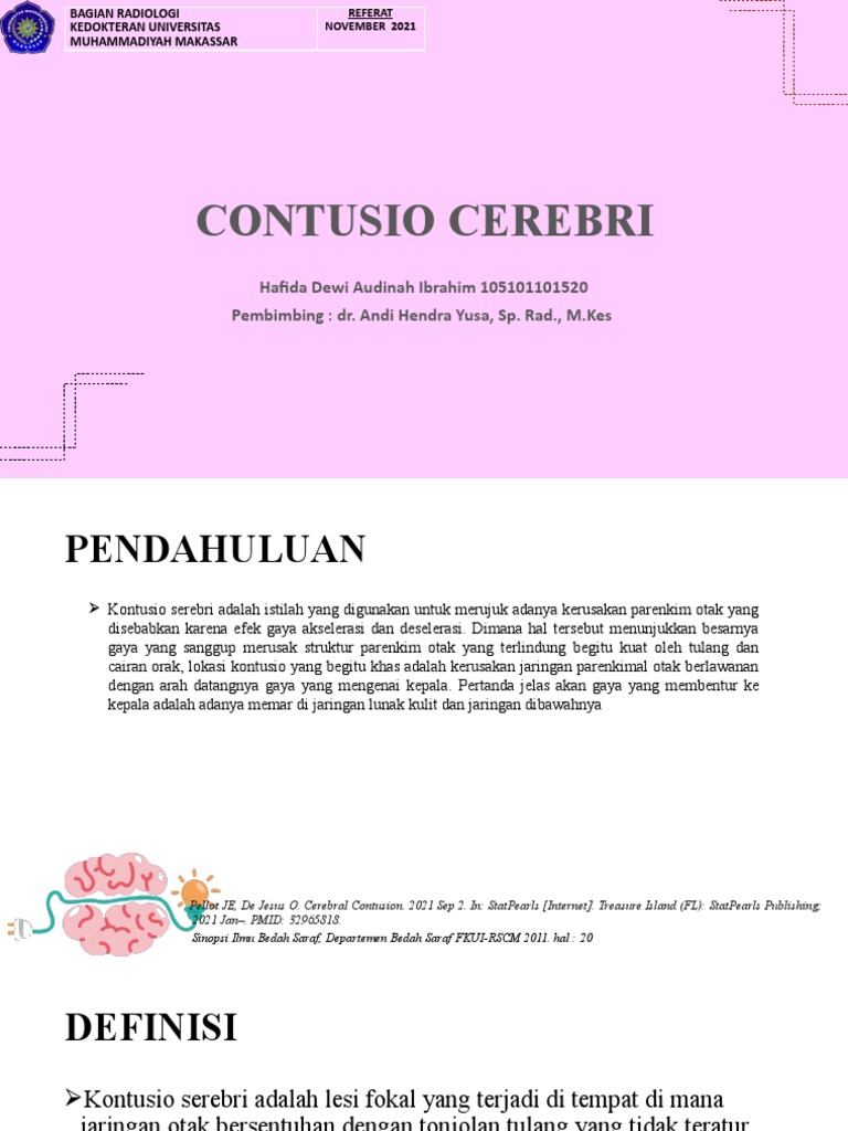 Contusio Cerebri | PDF | Sains & Matematika