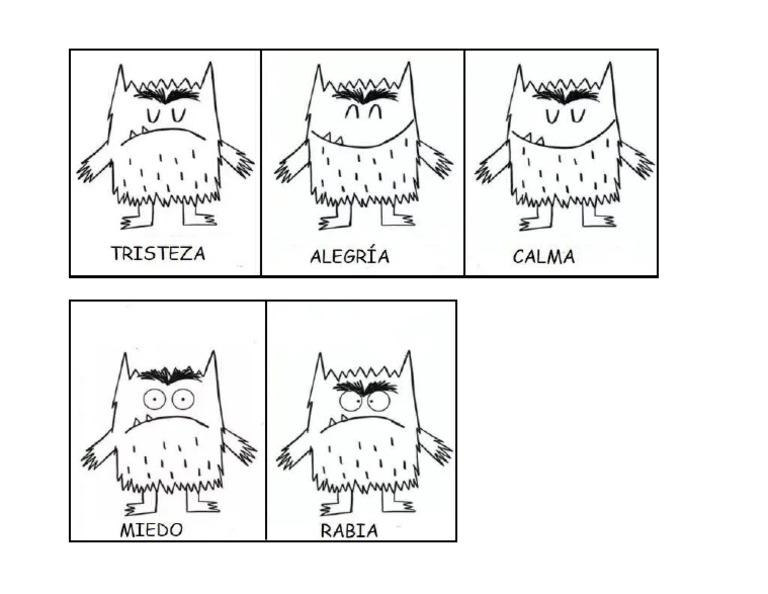 Monstruo de Colores Colorear | PDF