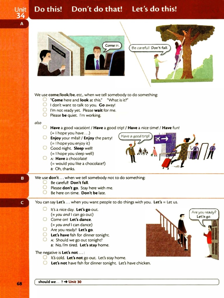 Basic Grammar in Use Imperative Lets | PDF | Language Families ...