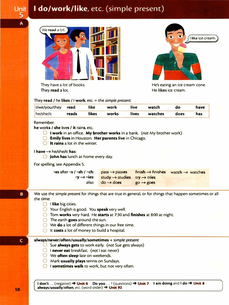 Basic Grammar in Use Simple Present | PDF