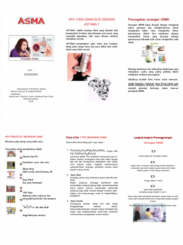 PDF Leaflet Sap Asma | PDF