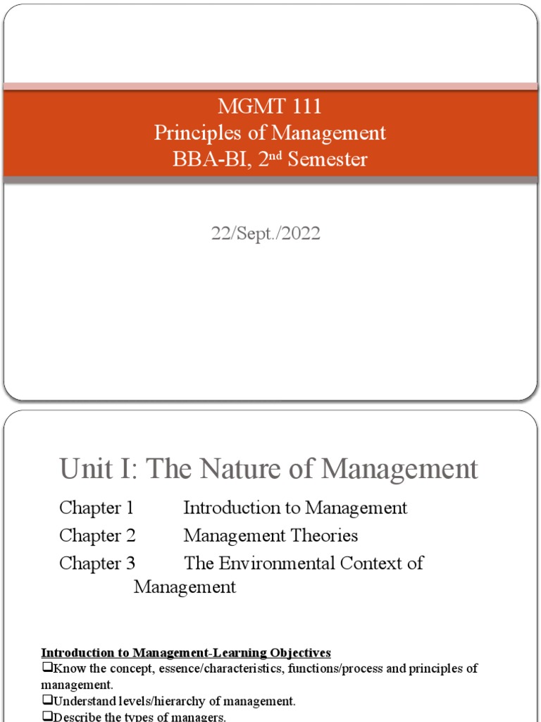 Introduction To Management | PDF