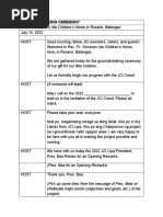 Program Script For The Necrological Service For The Hon | PDF | Local ...