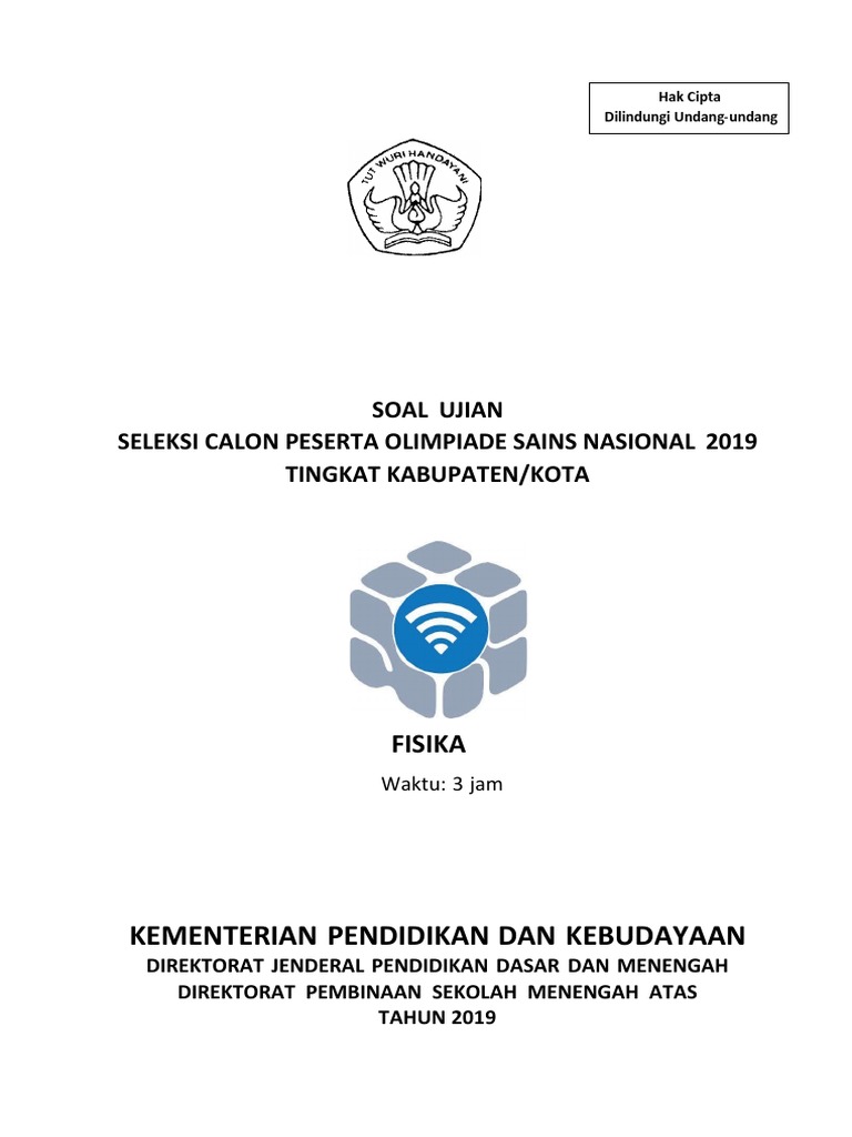 SOAL DAN JAWABAN OSK Fisika SMA 2019 | PDF