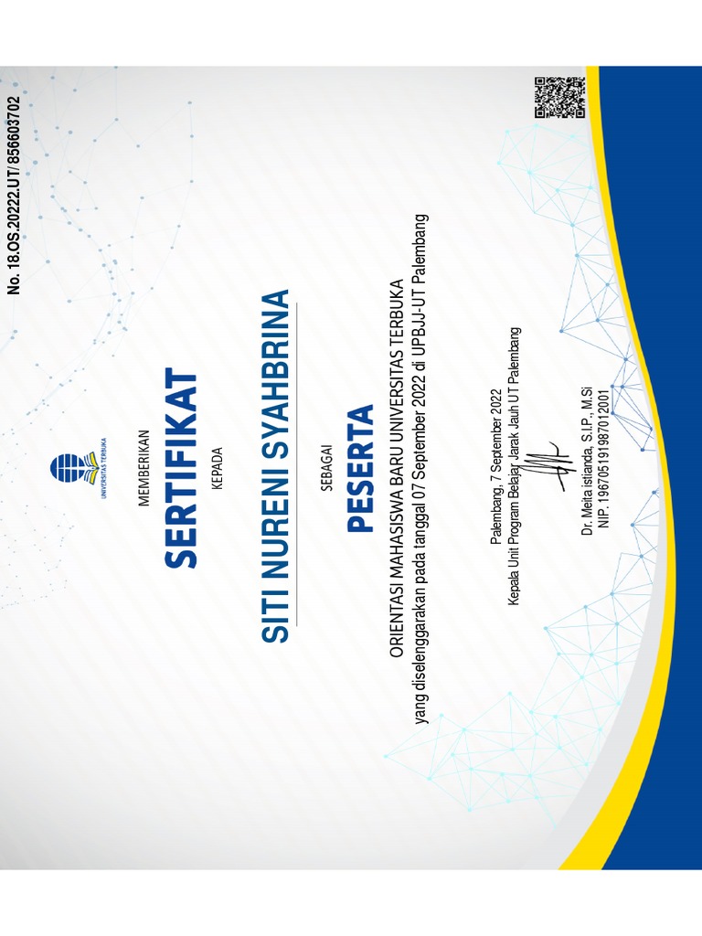 Cetak Sertifikat - Cetak - Sertifikat Osmb | PDF