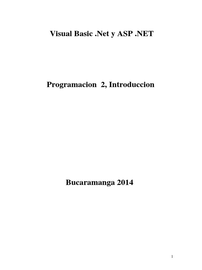 Programacion II Introduccion | PDF | .NET Framework | Microsoft Visual Studio