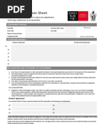 Assignment Cover Sheet | PDF | Plagiarism | Academic Integrity