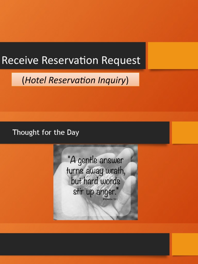 Hotel Reservation Enquiry | PDF