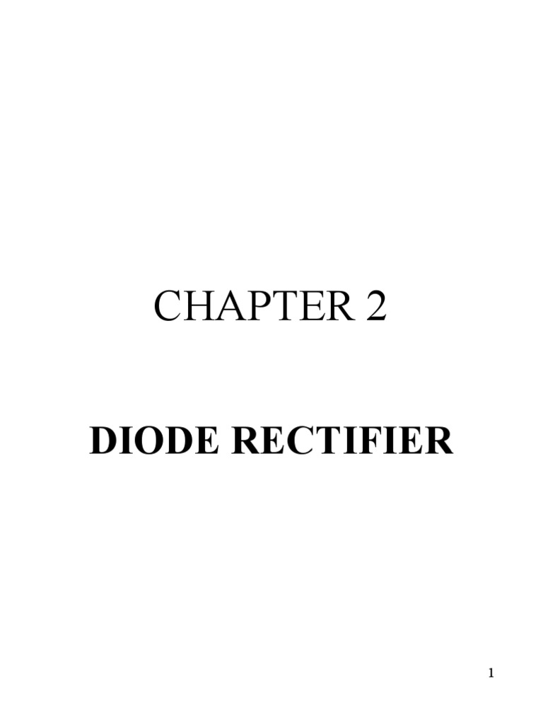 2 Diode Rectifier | PDF | Rectifier | Power Electronics