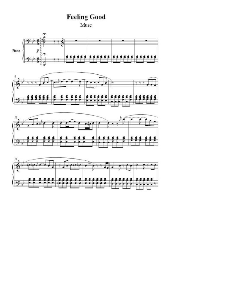 Feeling Good-Muse | PDF