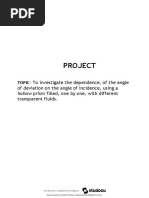 Hollow Prism - Physics Investigatory Project Class 12 CBSE | PDF ...