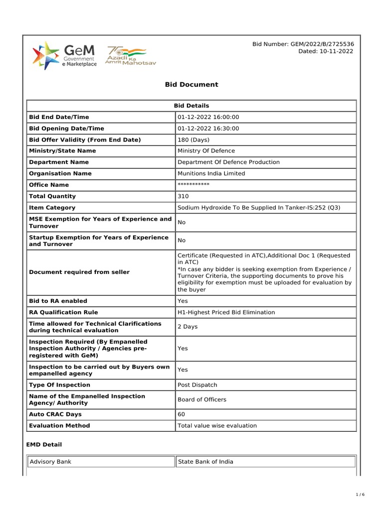 Ofm Hosangabad CSL | PDF