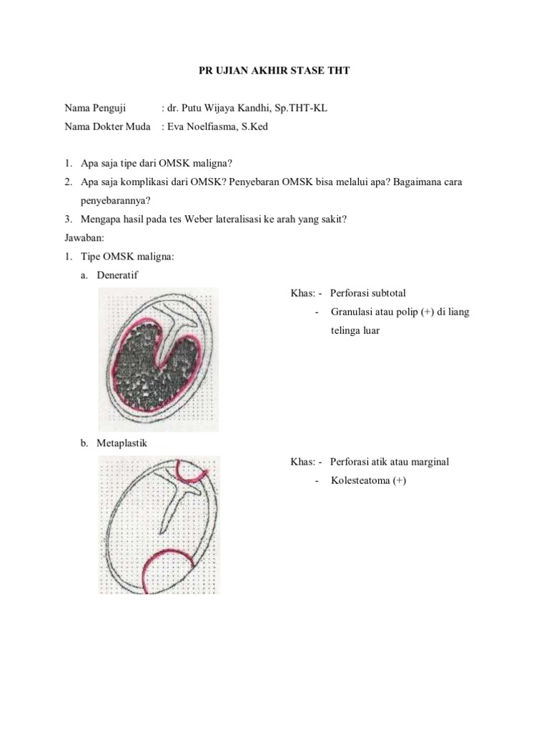 PR Ujian Akhir Stase THT | PDF