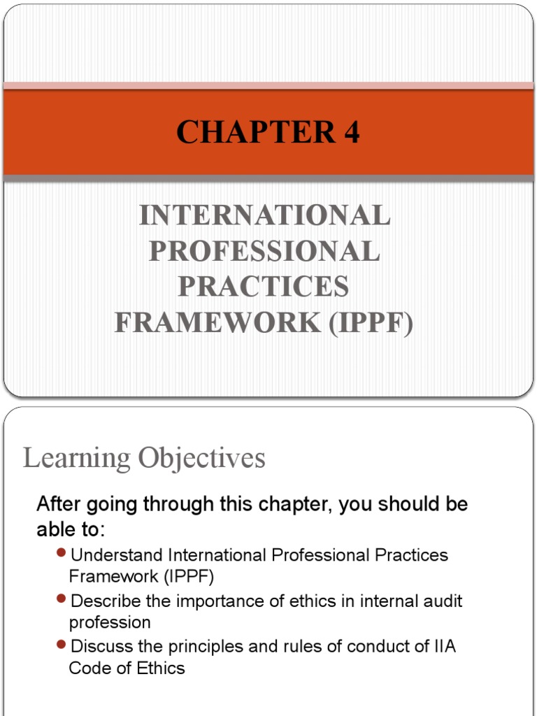 CHAPTER 4 International Professional Practice Framework IPPF | Download ...