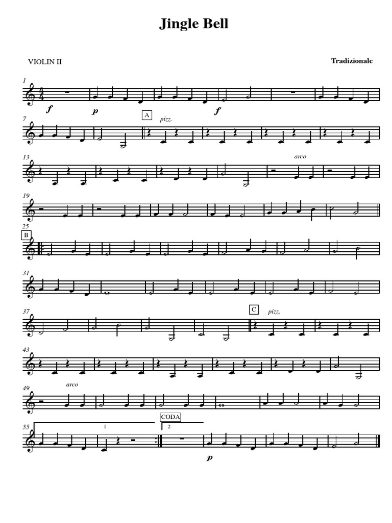 Jingle Bell - Violin II | PDF
