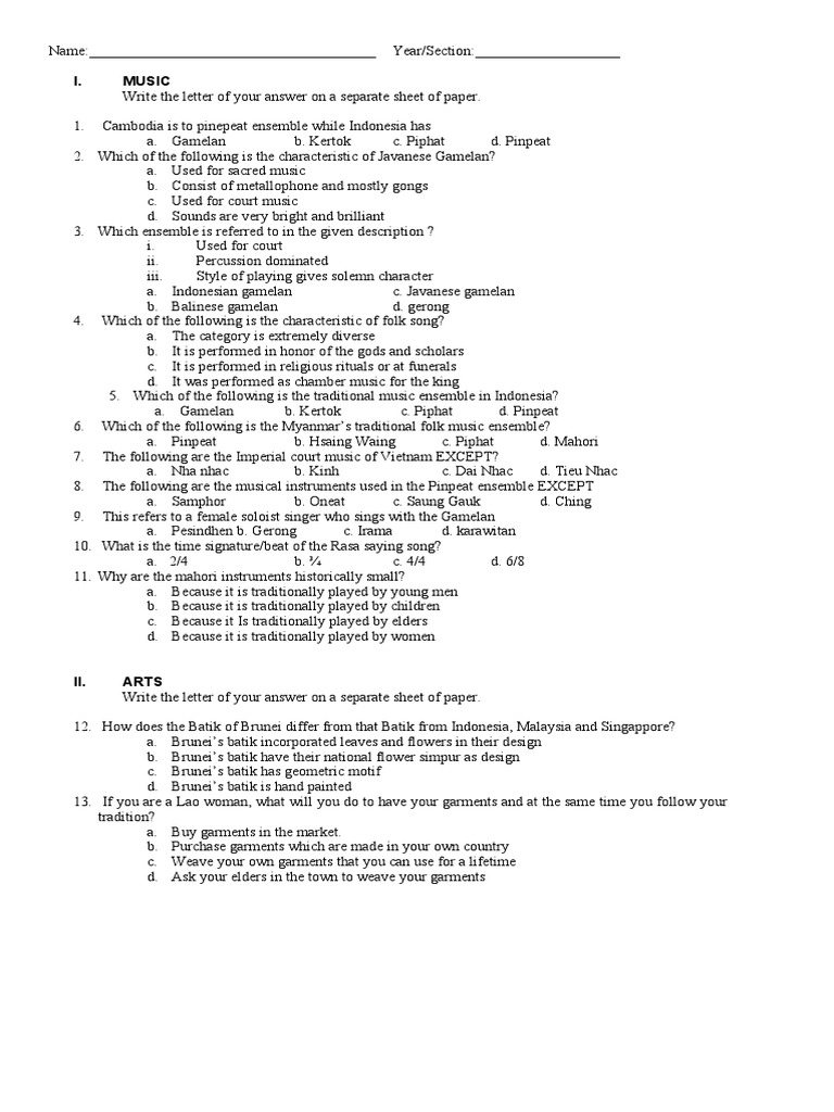 Pretest Mapeh 8 | PDF | Physical Fitness | Body Mass Index