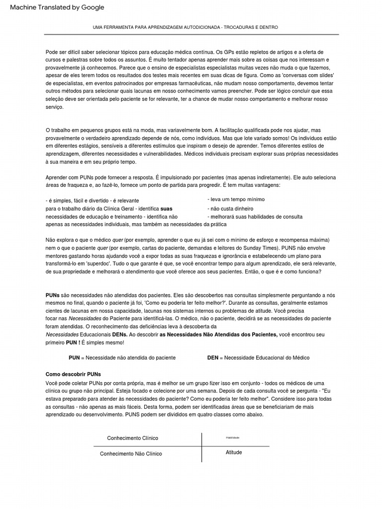 Puns and Dens - A Practical Guide GOOGLE TRADUTOR | PDF | Carreira e ...