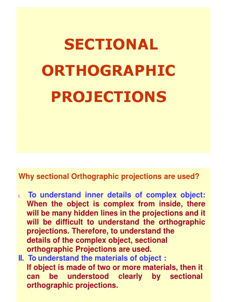 L-10 - Sectional Orthographic | PDF | Plane (Geometry) | Rivet