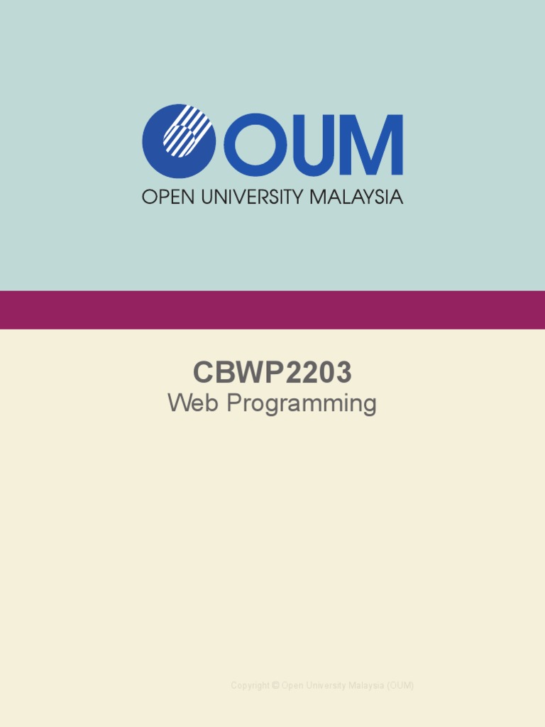 CBWP2203 Web Programming - Vapr17 (Bookmark) | PDF | Html Element | Html