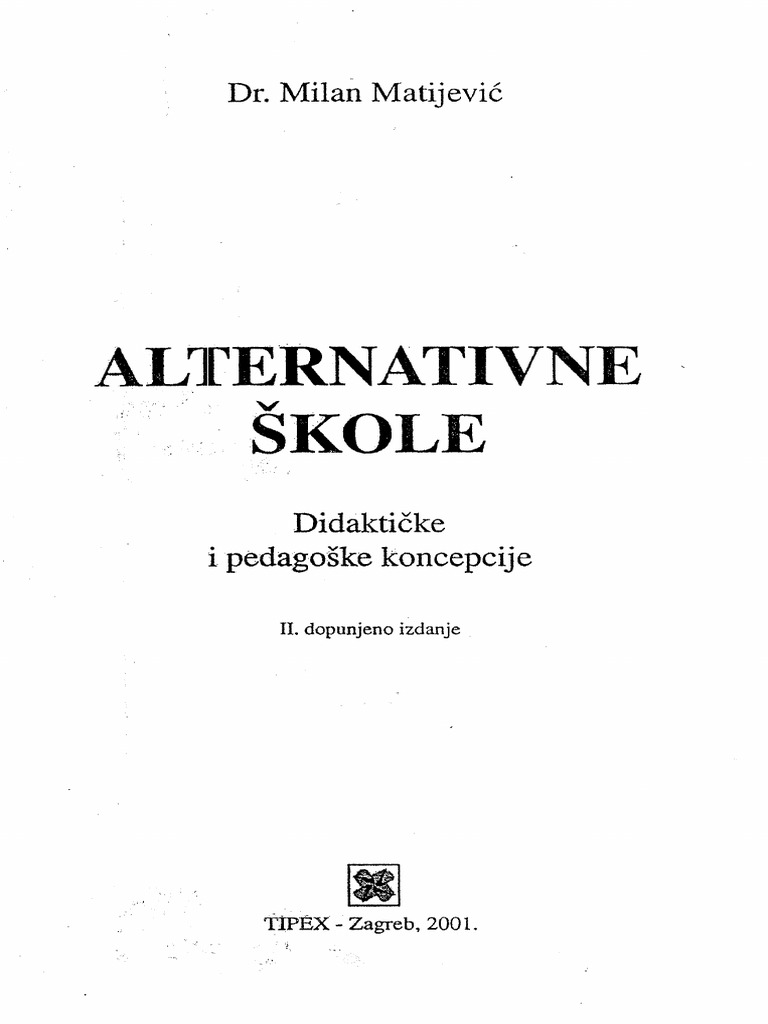 Alternativne Skole Milan Matijevic | PDF