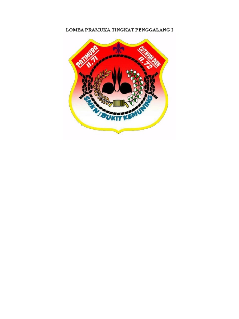 46.contoh Proposal Lomba Pramuka Tingkat Penggalang Dan Download File ...