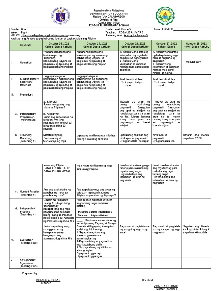 WLP Ap5 Q1 Week8 | PDF