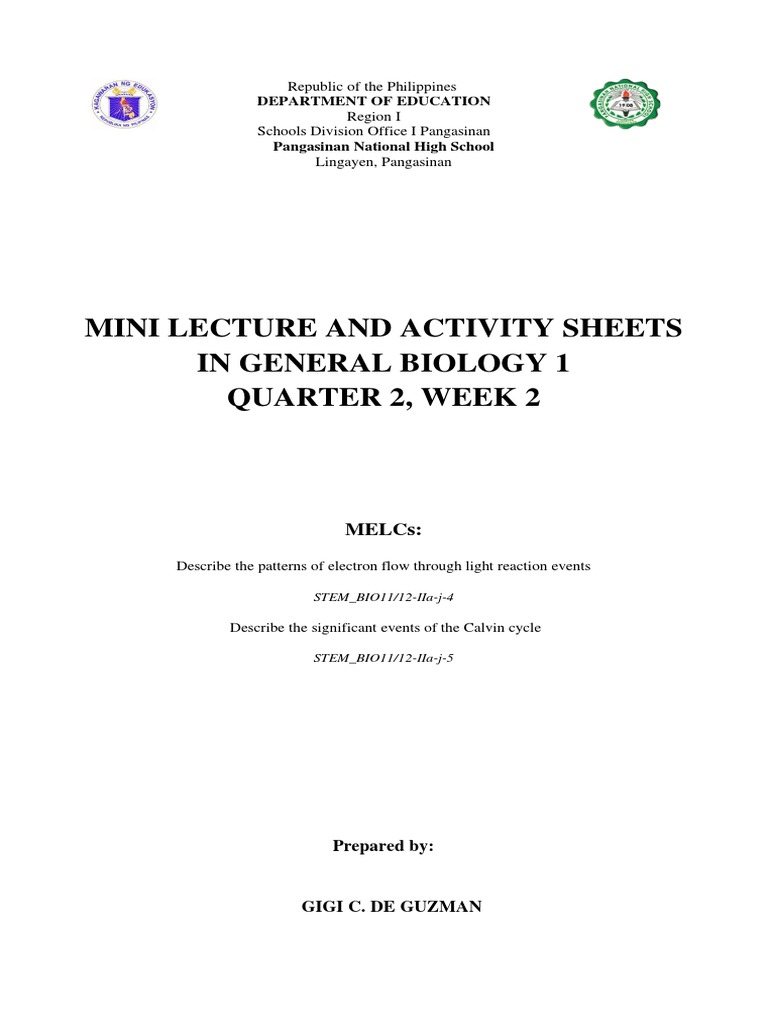 GEN-BIO1-2ND-Q.MODULE-2 | PDF | Photosynthesis | Physiology