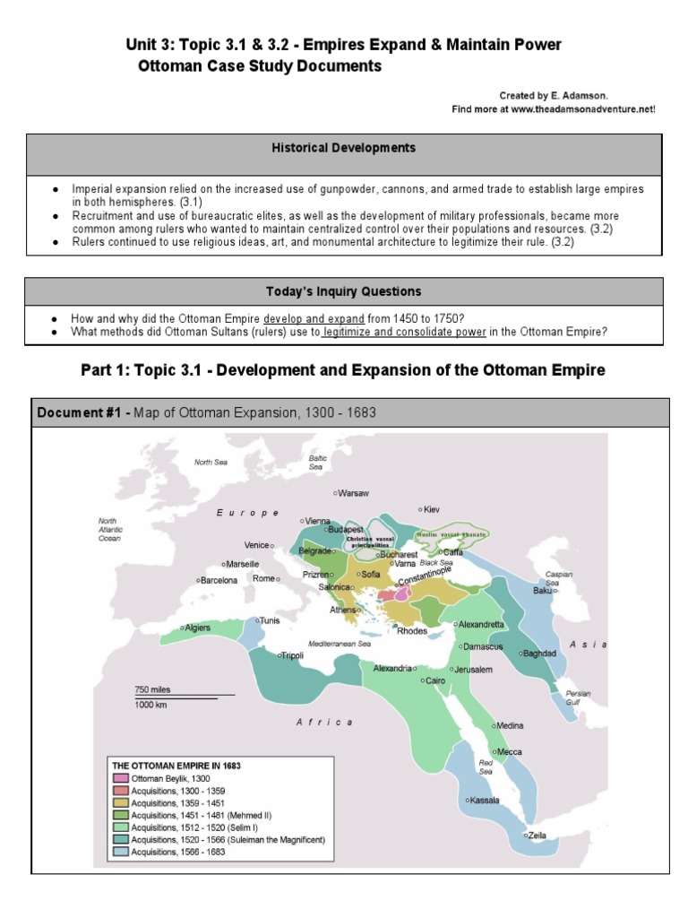 Unit 3 - Ottoman Empire Case Study (Documents) | Download Free PDF ...