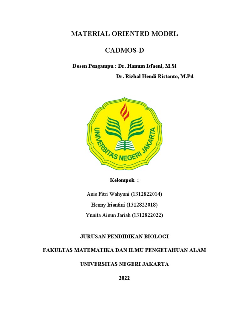 Kel 8-Desain Pembelajaran-Model Cadmos D | PDF